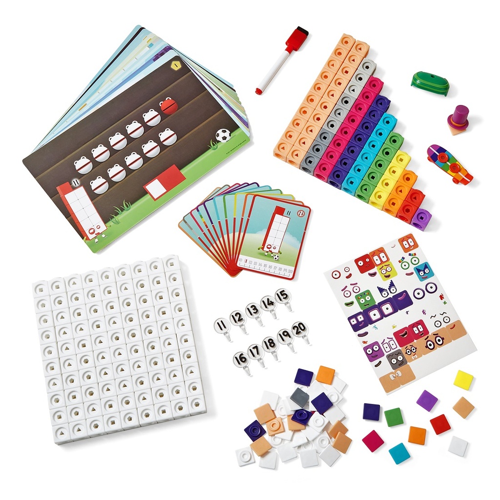 Numberblocks MathLink Cubes 11–20 Activity Set | Teacher Direct Numberblocks MathLink Cubes 11–20 Activity Set | Teacher Direct